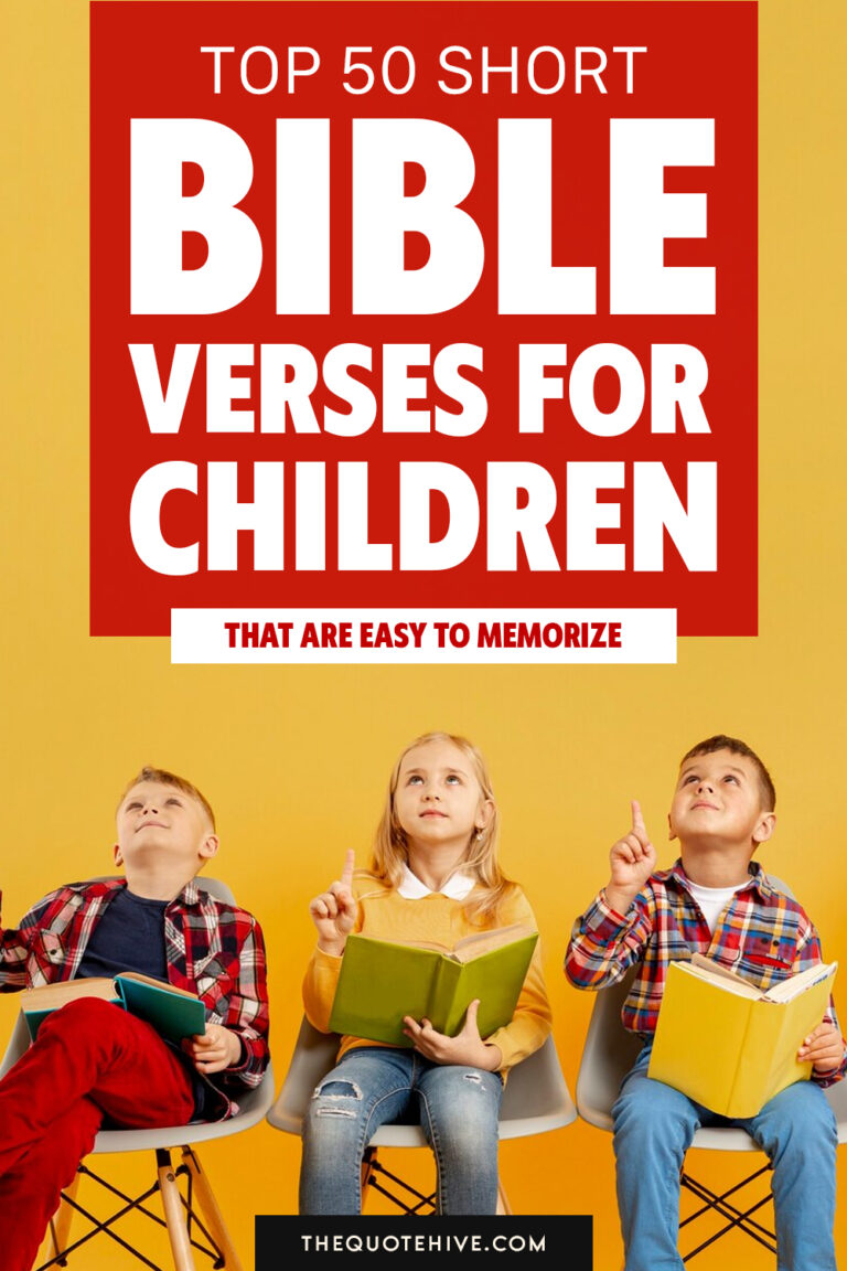 50 Inspiring Bible Verses For Children