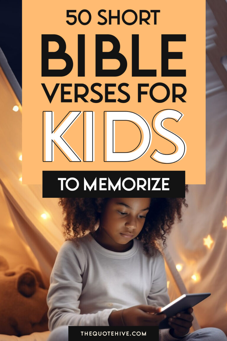 50 Inspiring Bible Verses For Children