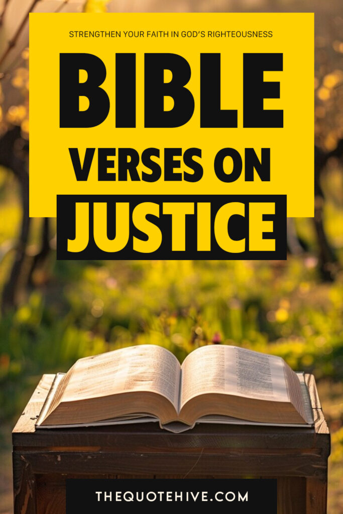 50 Best Bible Verses On Justice