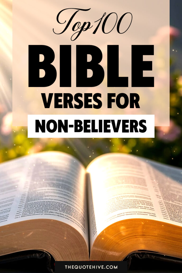 70 Best Bible Verses For Non Believers