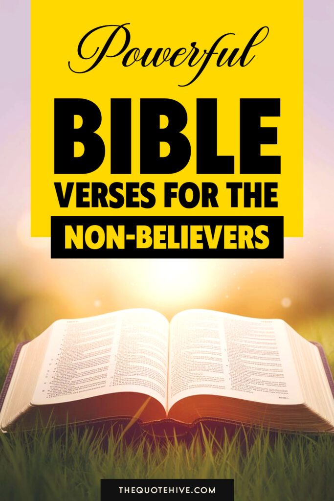 Interesting Bible Verses For Non Believers Gallery
